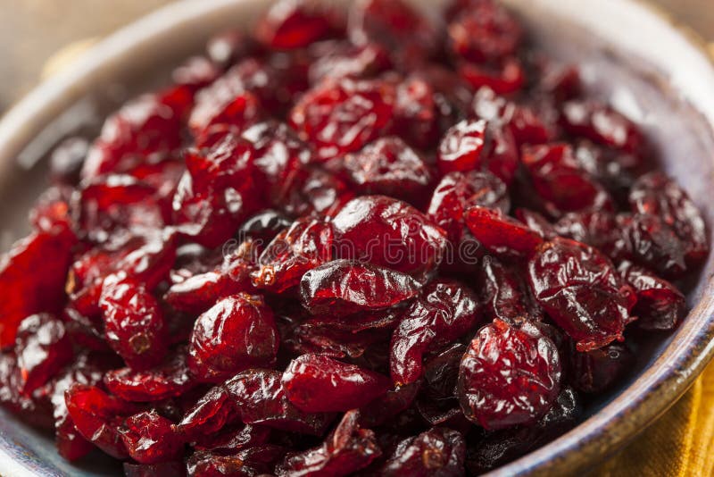 Organic Red Dried Cranberries Stock Photo - Image of group, organic ...
