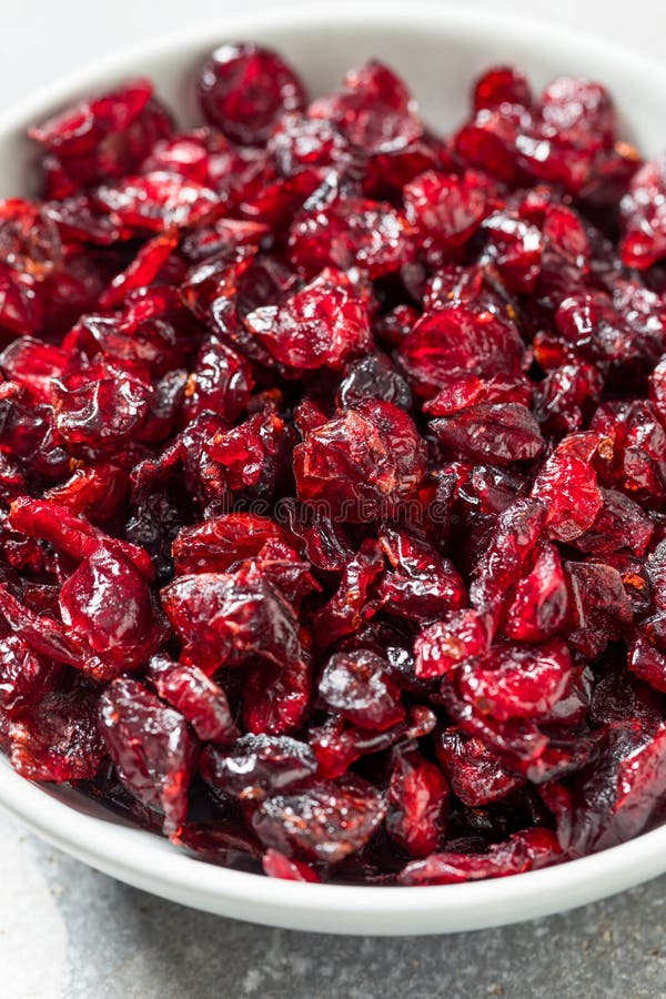 Organic Red Dried Cranberries Stock Image - Image of cranberries ...