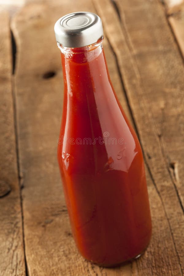 Organic Red Ketchup Sauce stock image. Image of gourmet - 35167997