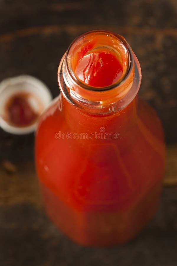 Organic Red Ketchup Sauce stock photo. Image of pepper - 35168020