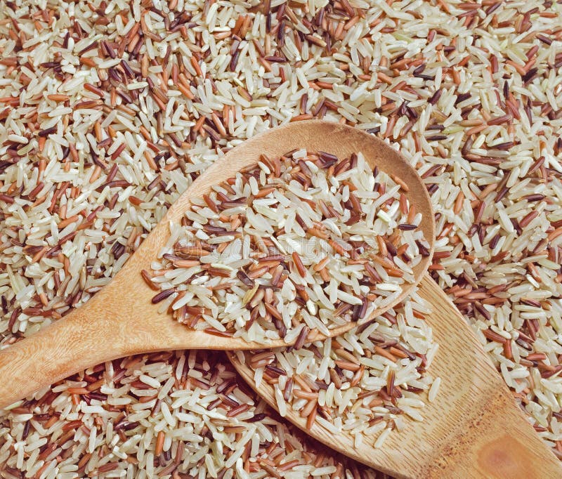 Organic Rice with Green Background Stock Image - Image of shapes ...
