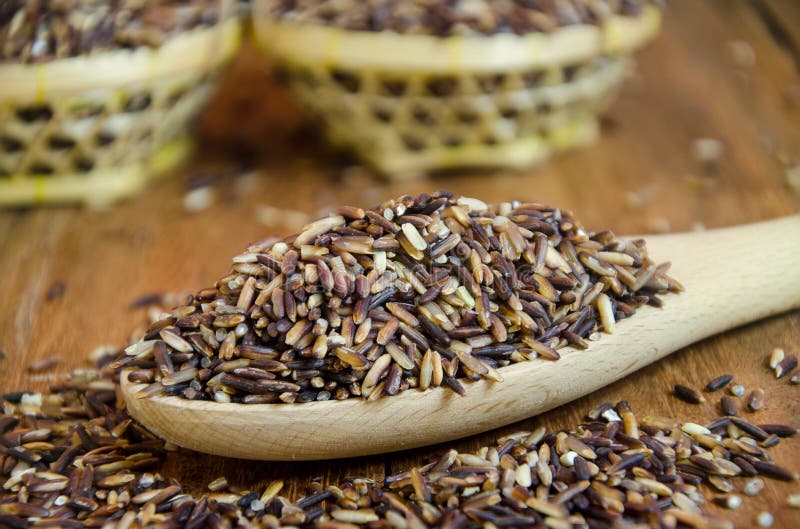 Organic riceberry rice stock image. Image of cereal, nature - 63916949