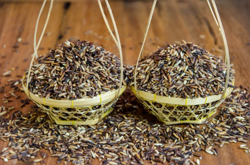 Organic riceberry rice stock photo. Image of thai, grain - 63917094