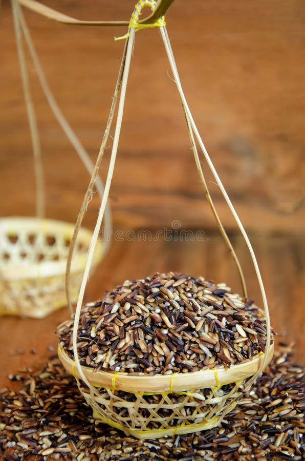 Organic riceberry rice stock photo. Image of cereal, jasmine - 63917626