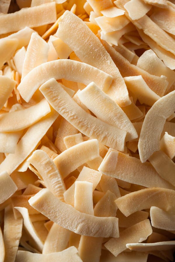 Organic Roasted Coconut Chips Stock Photo - Image of exotic, gourmet ...