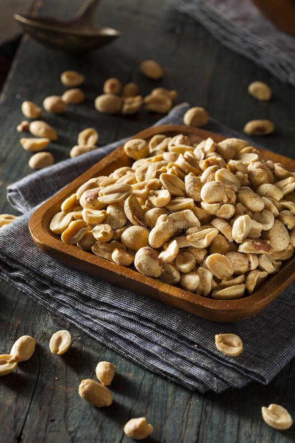Organic Roasted Salty Peanuts Stock Image - Image of salted, groundnut ...