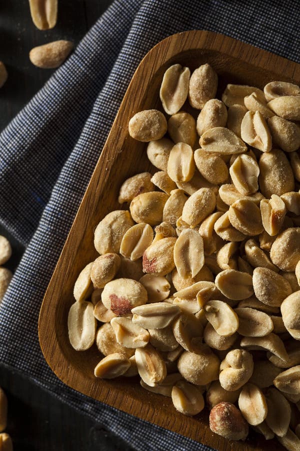 Organic Roasted Salty Peanuts Stock Photo - Image of diet, brown: 50023914