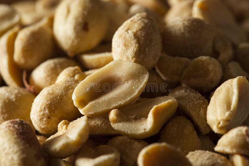 Organic Roasted Salty Peanuts Stock Image - Image of nutrition, food ...