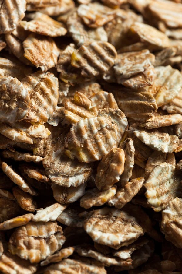 Organic Rolled Rye Flakes stock photo. Image of heap - 74077294