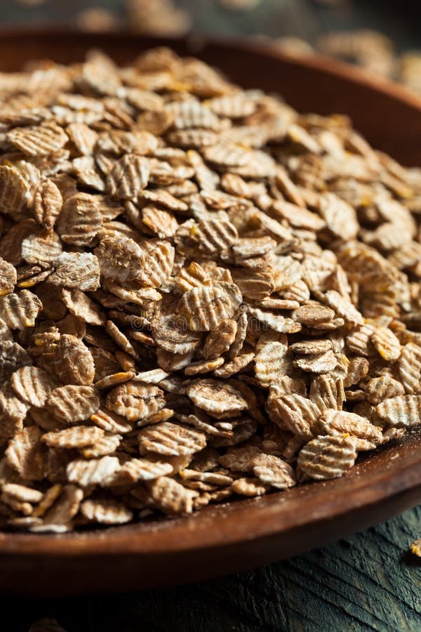 Organic Rolled Rye Flakes stock photo. Image of heap - 74077294
