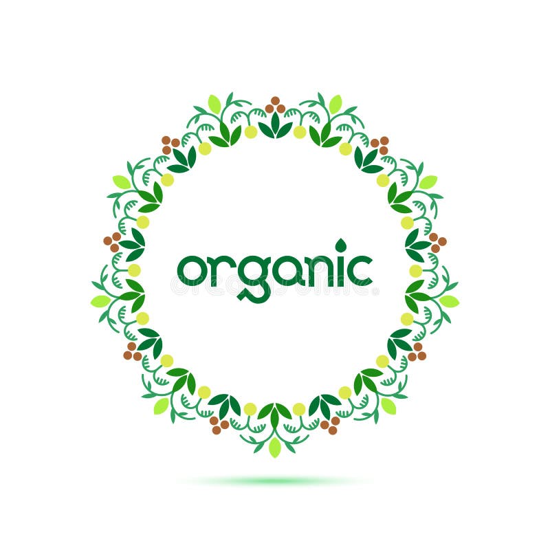 Organic rosette logo 001 stock vector. Illustration of label - 51821298