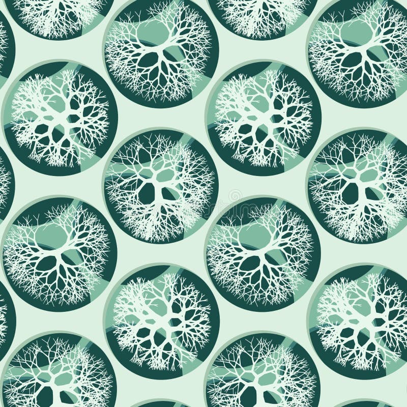 Organic Round Cells Seamless Pattern. Hole Layer Effect Abstract ...