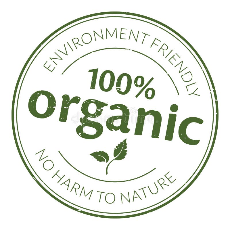 Organic Sticker stock vector. Illustration of design - 19324676