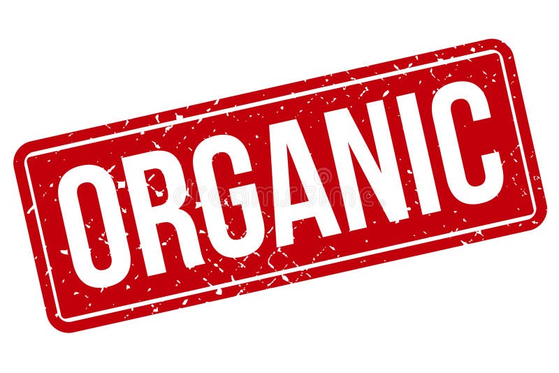 Organic Rubber Stamp. Red Organic Rubber Grunge Stamp Seal Vector ...