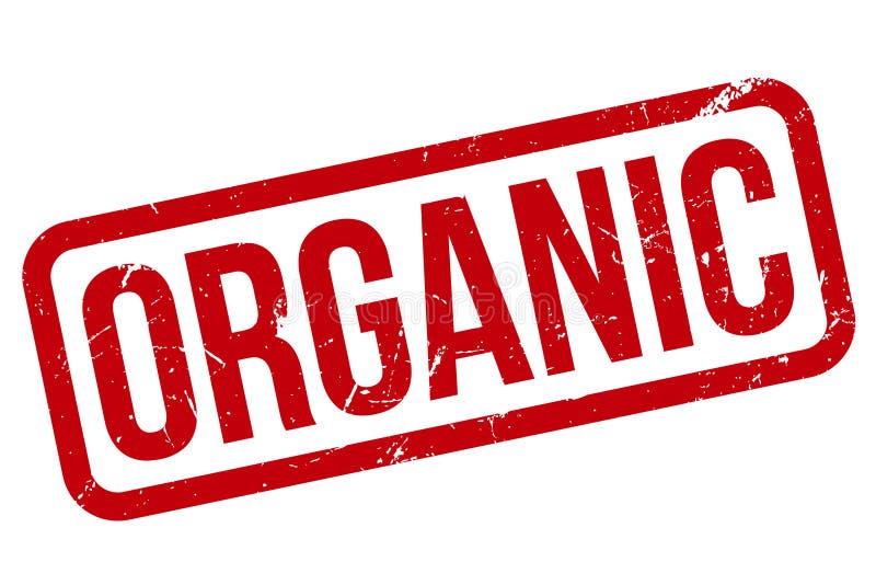 Organic Rubber Stamp. Red Organic Rubber Grunge Stamp Seal Vector ...