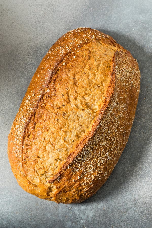 Organic Rustic Whole Grain Italian Bread Loaf Stock Photo - Image of ...