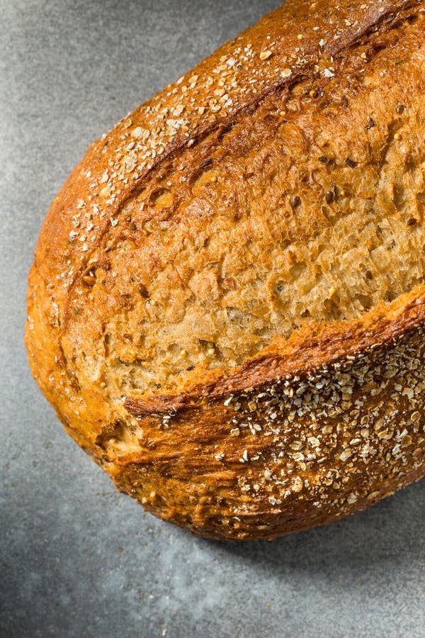 Organic Rustic Whole Grain Italian Bread Loaf Stock Photo - Image of ...
