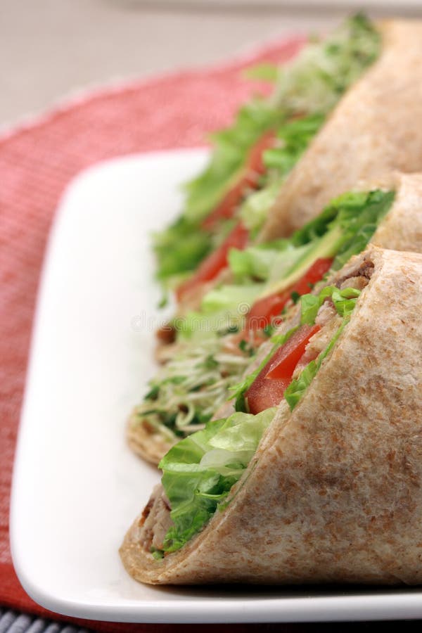 Organic sandwich wraps stock photo. Image of dinner, organic - 10064802