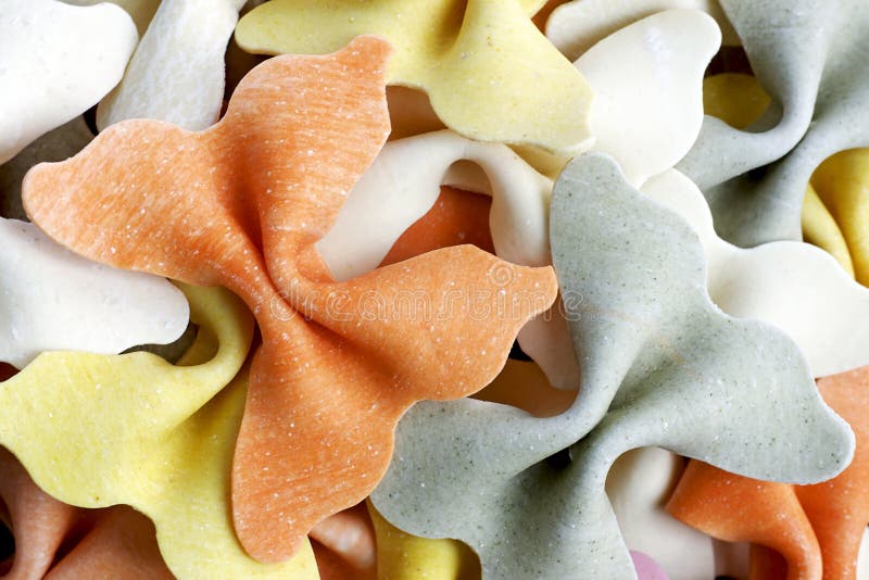 Organic Semolina Pasta From Italy Stock Image - Image of shaped ...