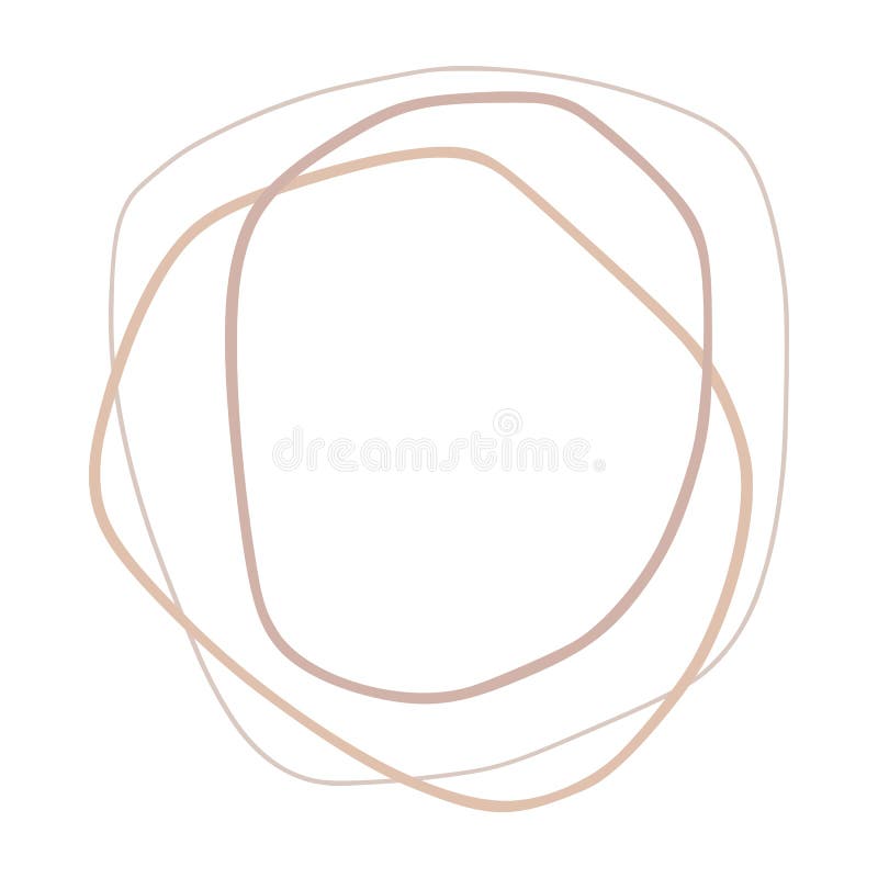 Organic Shape Linear Doodle Illustration Stock Vector - Illustration of ...