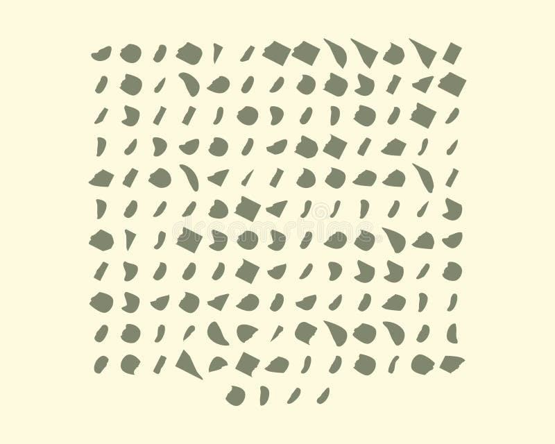 Organic Shape Set. Abstract Fluid Blob, Stone or Water Silhouette, Big ...