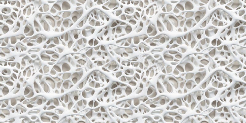 Organic Shapes Background, White 3d Seamless Pattern, Soft Wavy Texture ...