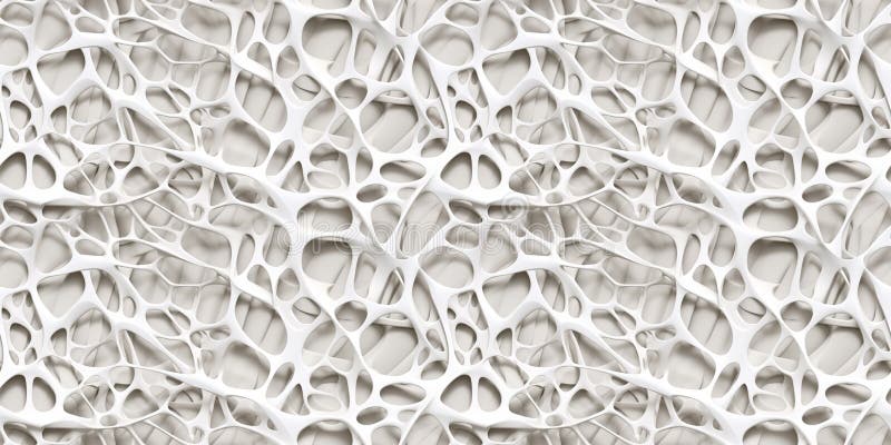 Organic Shapes Background, White 3d Seamless Pattern, Soft Wavy Texture ...