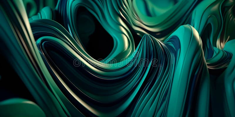 Organic Shapes and Flowing Lines.Generative AI Stock Illustration ...