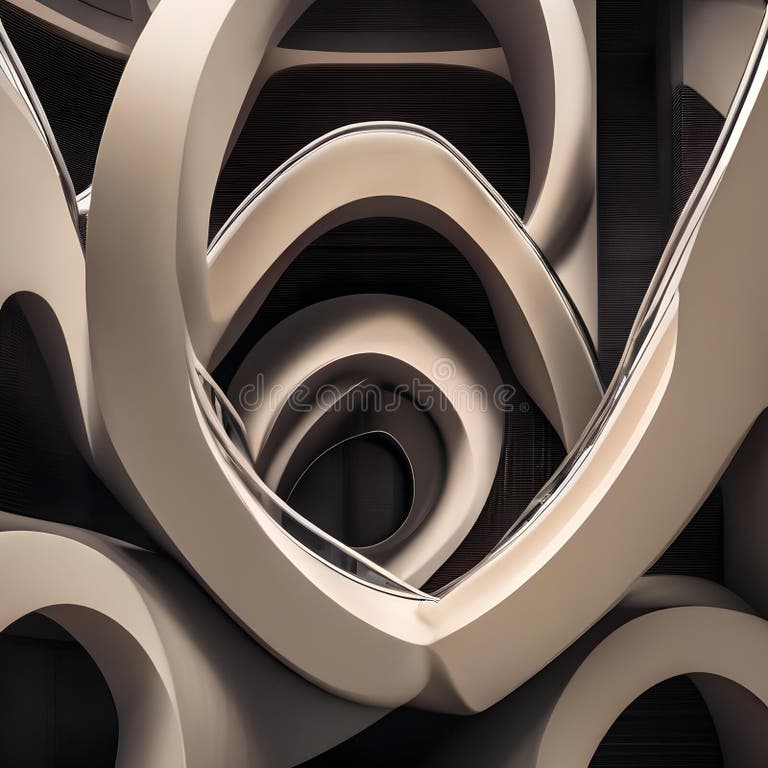 Organic Shapes Merging Seamlessly, Blurring the Boundaries of Form and ...