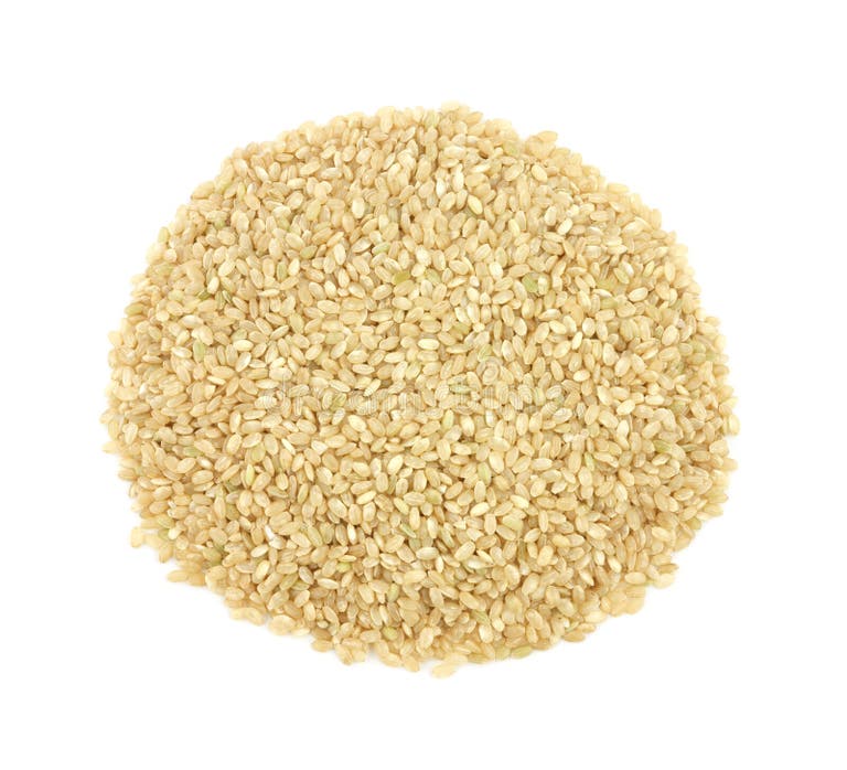 Organic short brown rice stock image. Image of product - 9673003
