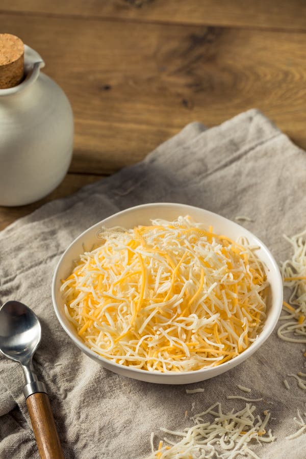 Organic Shredded Mexican Cheese Stock Image - Image of italian ...