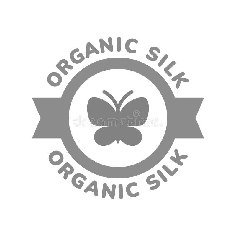 Organic silk vector label stock vector. Illustration of banner - 384900634