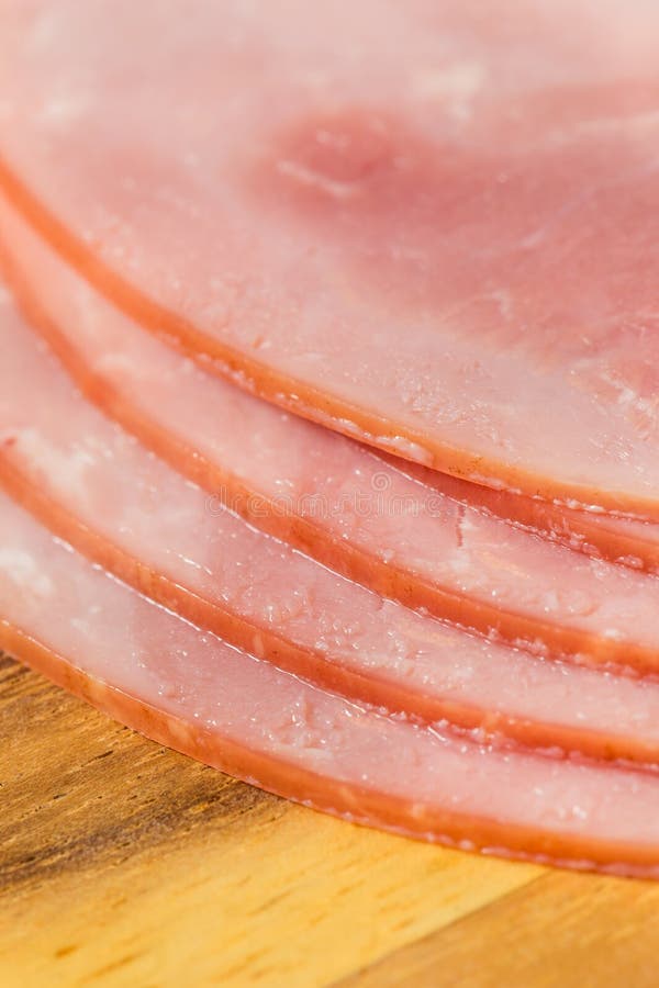 Organic Smoked Cold Cuts Deli Meat Ham Stock Image - Image of deli ...