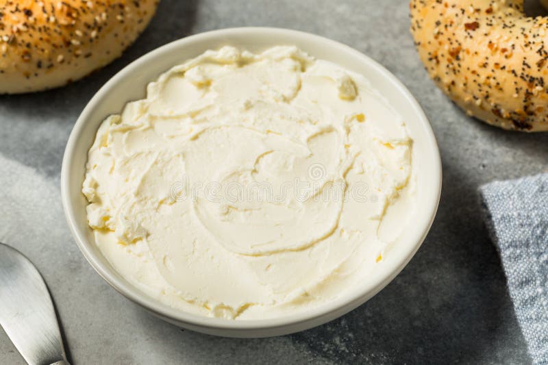 Organic Soft Creamy Cream Cheese Stock Image - Image of snack, organic ...