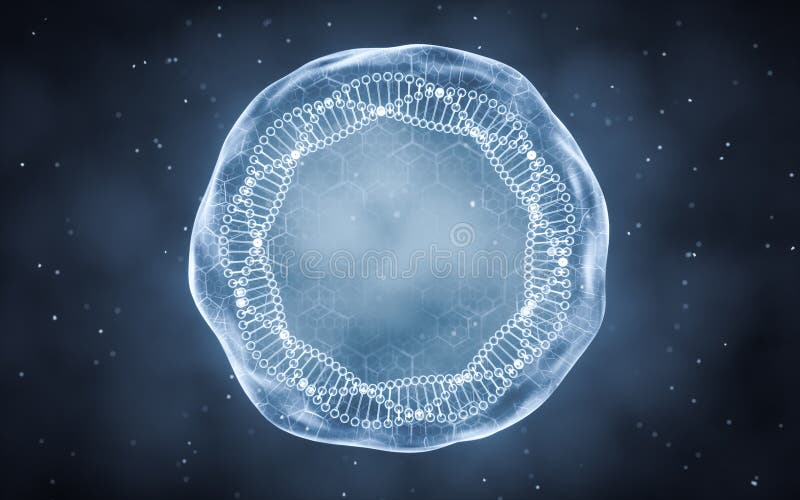 Organic Sphere with Chain Structure Inside, 3d Rendering Stock ...