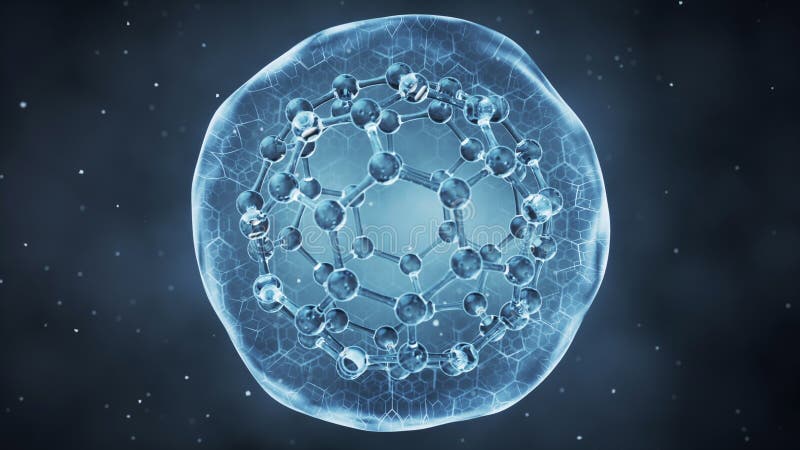 Organic Sphere with Molecule Inside, 3d Rendering Stock Video - Video ...