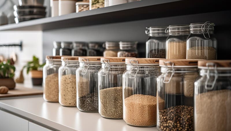 Organic Spice Collection in Large Jars for Healthy Vegetarian Cooking ...