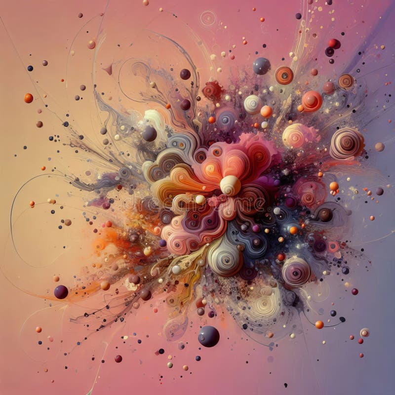 Organic Splatter Irregular Flowing Shapes Stock Illustration ...