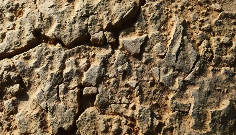 Organic Stone Surface with Rich Textures and Visible Grain Embodying a ...