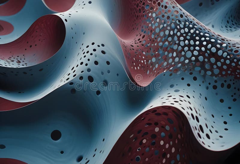 An Organic Structure Resembling Bone Tissue or Coral Stock Illustration ...