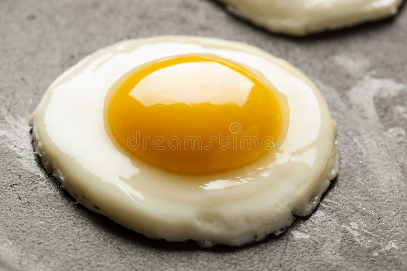 Organic Sunnyside Up Egg with Toast and Bacon Stock Image - Image of ...