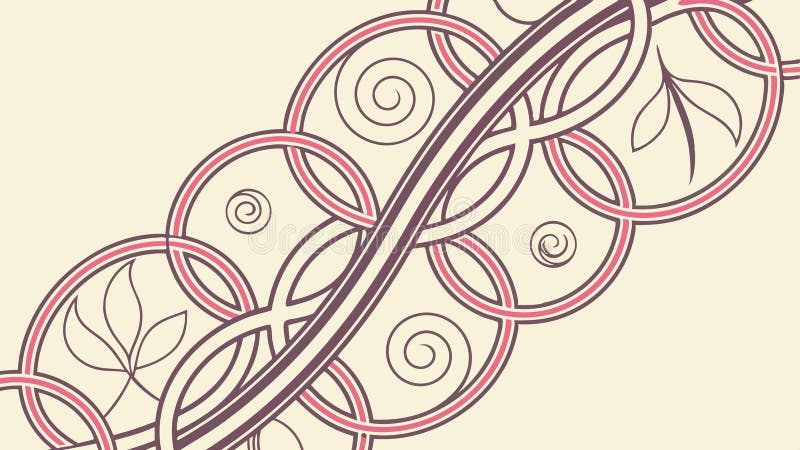 Organic Swirls and Interlocking Shapes, Vector Design Generative AI ...