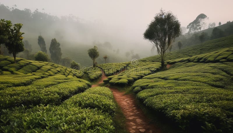 Organic Tea Crop Thrives in Tranquil Cameron Highlands Landscape ...