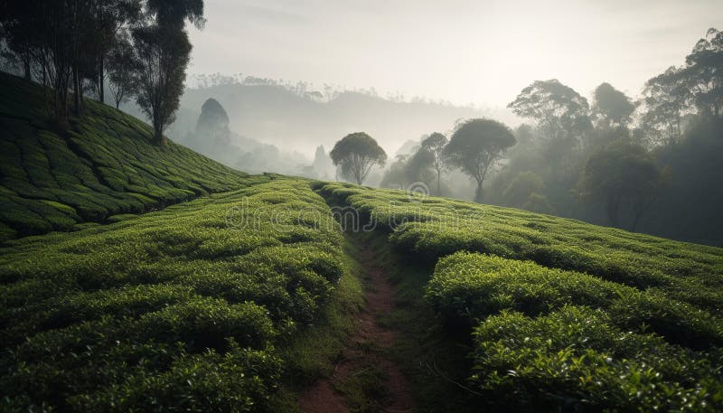 Organic Tea Crop Thrives in Tranquil Cameron Highlands Landscape ...