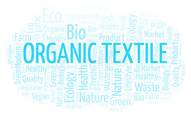 Organic Textile Word Cloud. Stock Illustration - Illustration of bubble ...