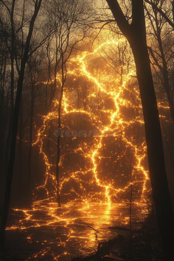 Organic Textures Mimicking Glowing Patterns of Bioluminescent Forests ...