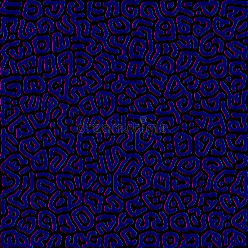 Organic Turing Reaction Diffusion Pattern Stock Vector Illustration