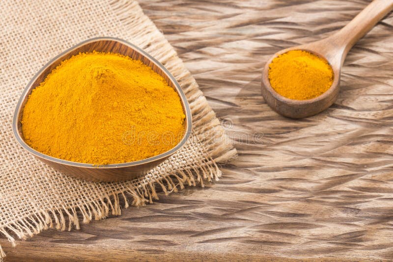 Turmeric Powder Curcuma Longa Stock Photo - Image of flavor, aromatic ...