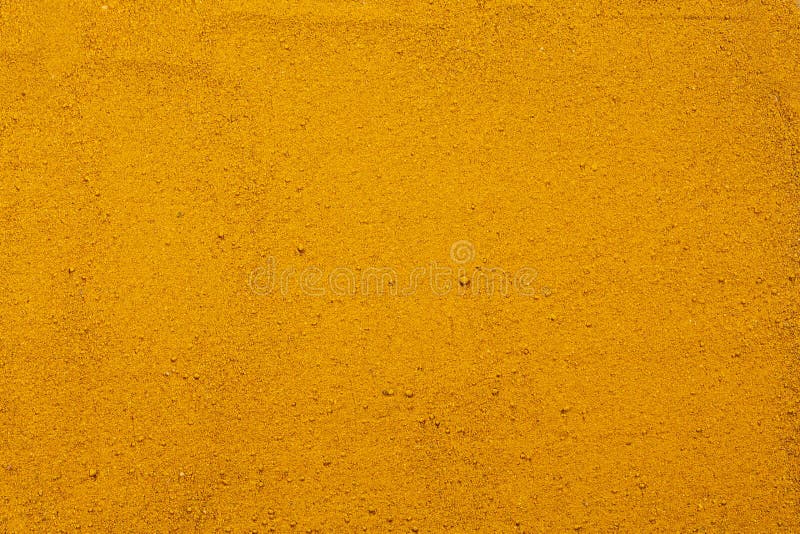 Organic Turmeric Powder - Curcuma Longa; Top View Stock Photo - Image ...