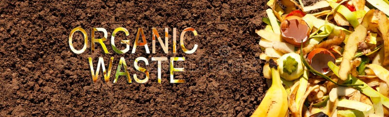 Organic Waste for Composting on the Soil. Stock Photo - Image of ...